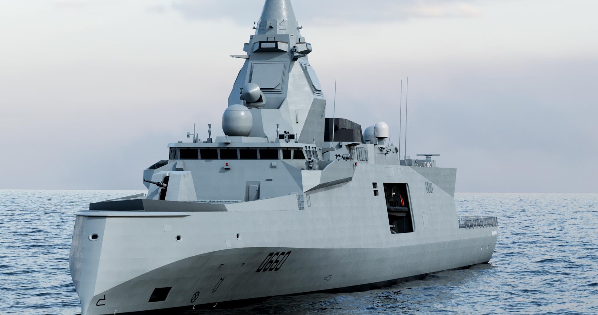 3D Amiral Ronarch Class Frigate FDI(1) - TurboSquid 2474988
