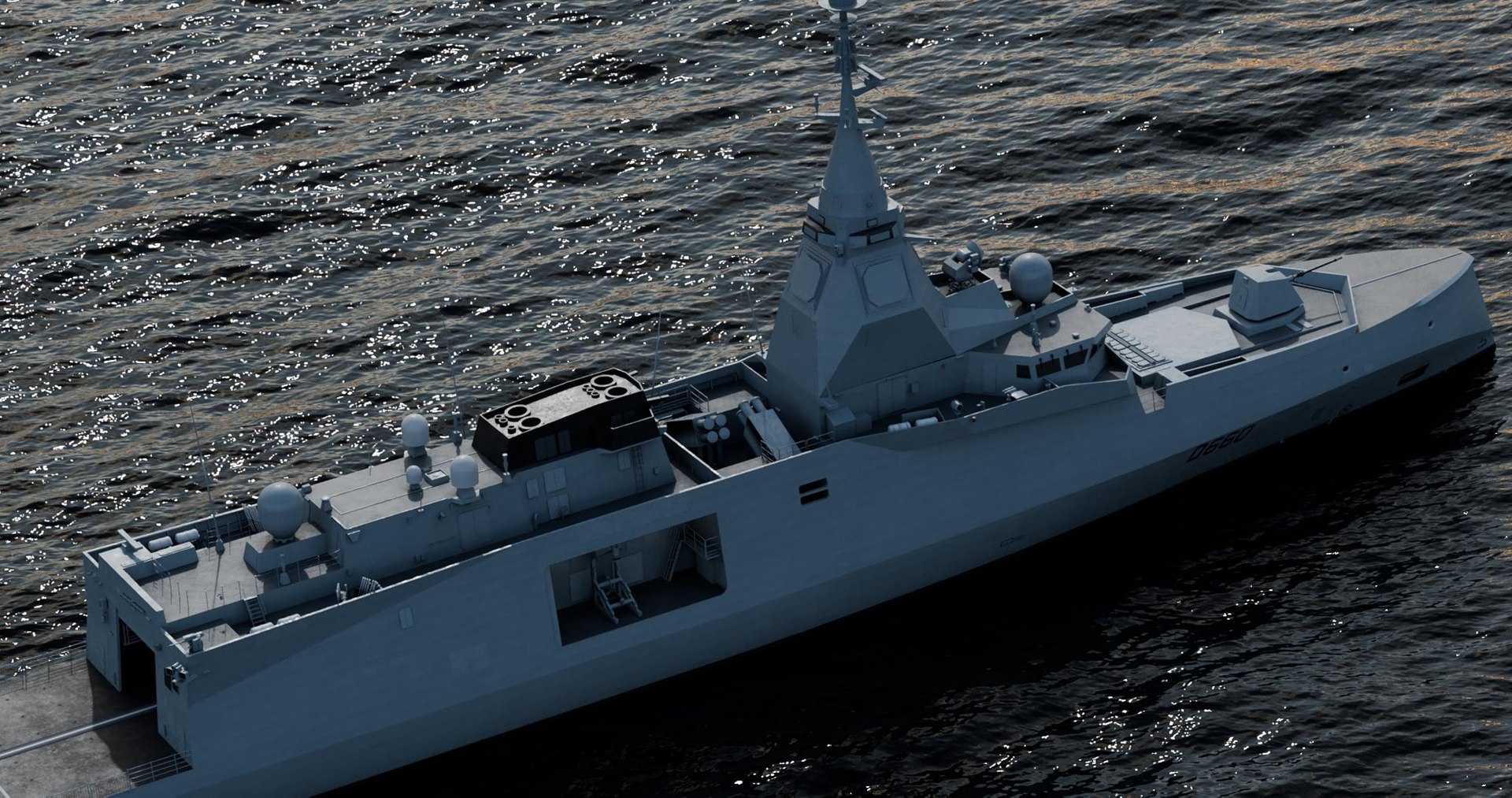 3D Amiral Ronarch Class Frigate FDI(1) - TurboSquid 2474988