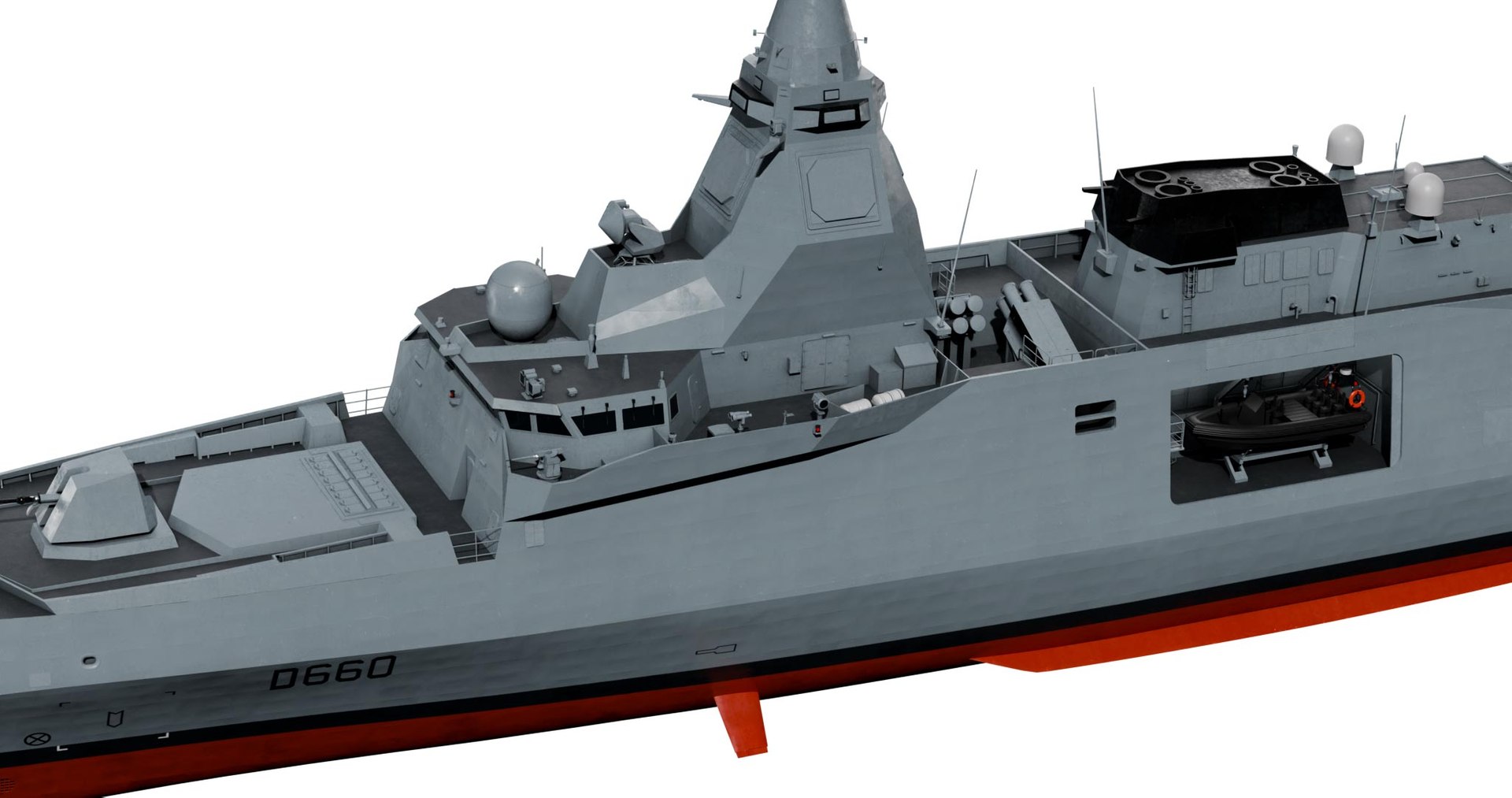 3D Amiral Ronarch Class Frigate FDI(1) - TurboSquid 2474988