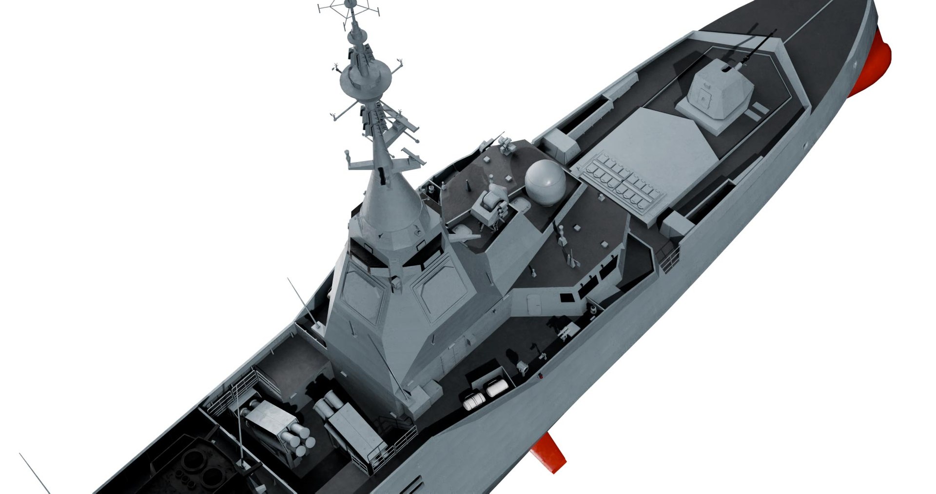 3D Amiral Ronarch Class Frigate FDI(1) - TurboSquid 2474988