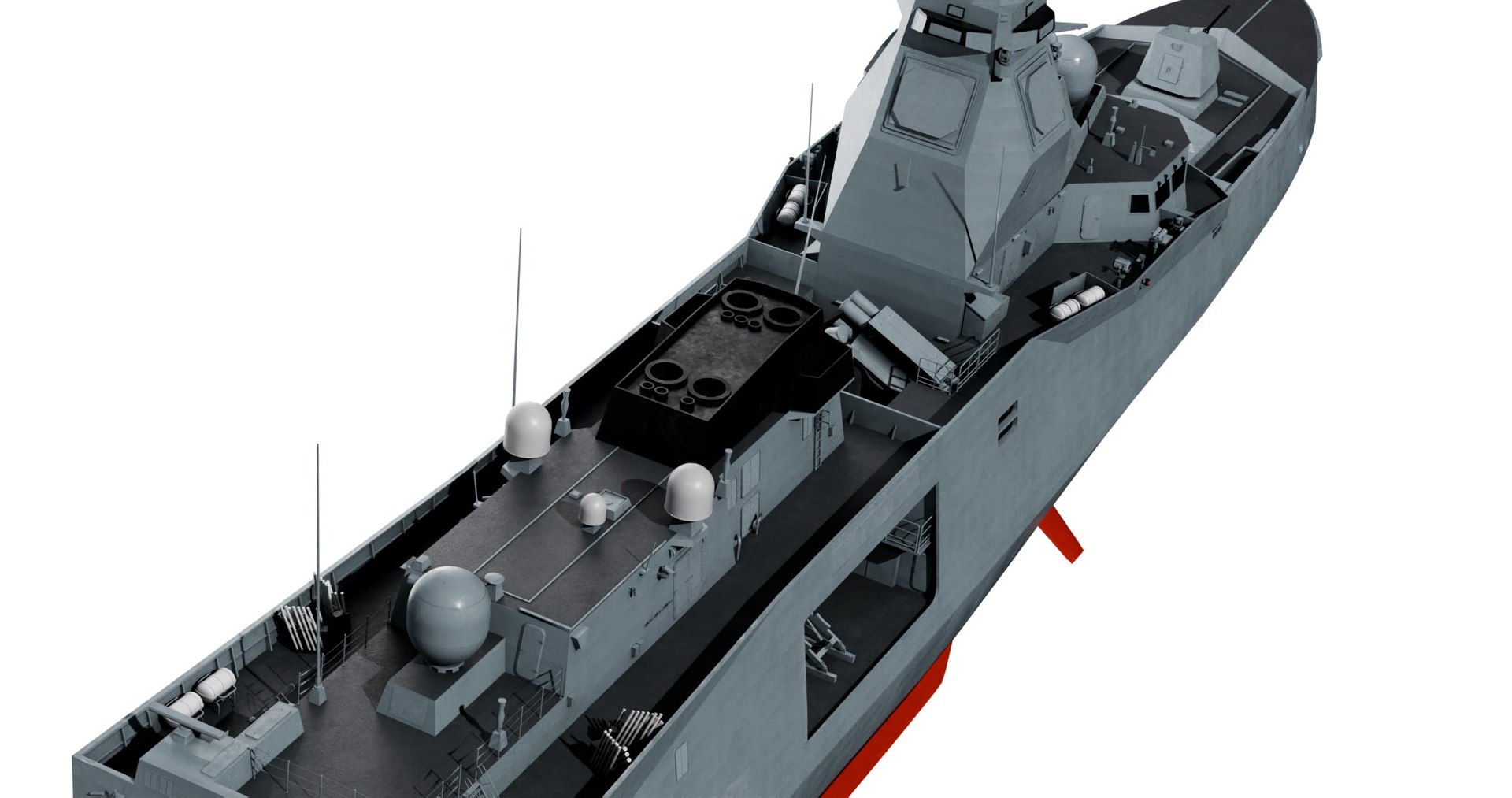 3D Amiral Ronarch Class Frigate FDI(1) - TurboSquid 2474988