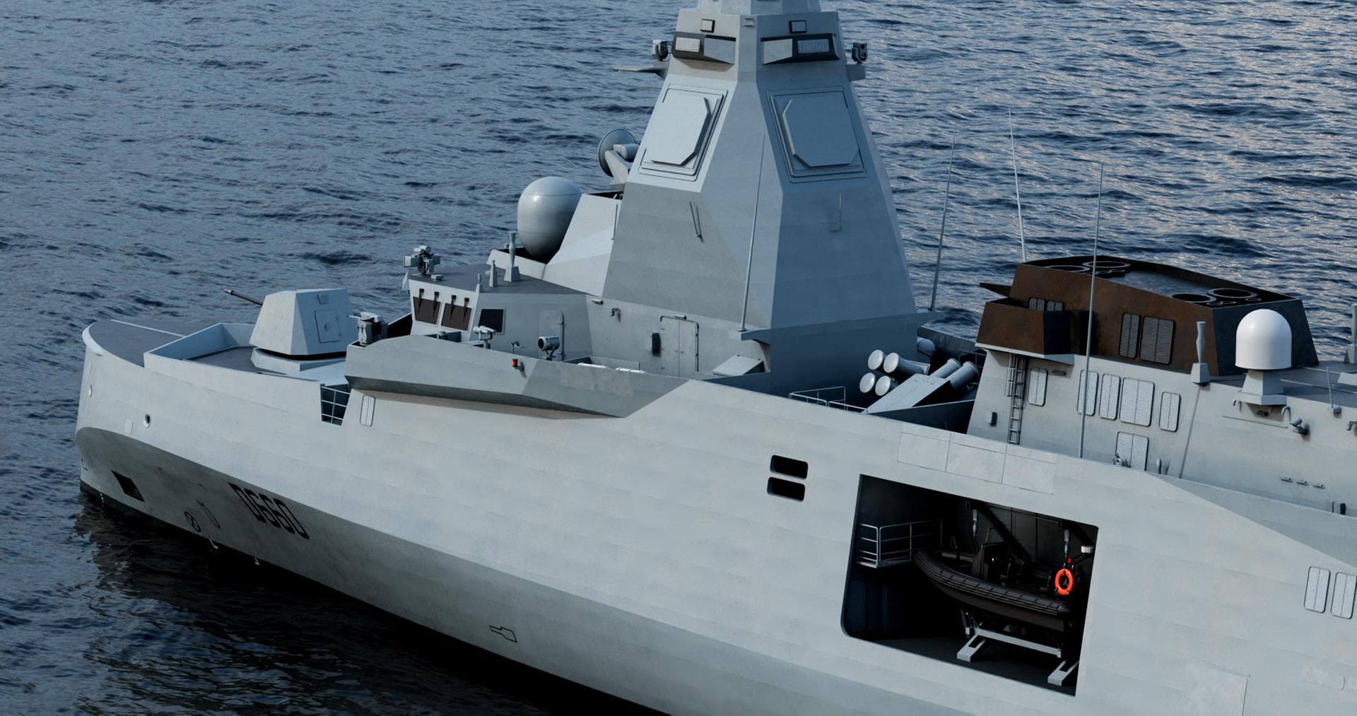 3D Amiral Ronarch Class Frigate FDI(1) - TurboSquid 2474988