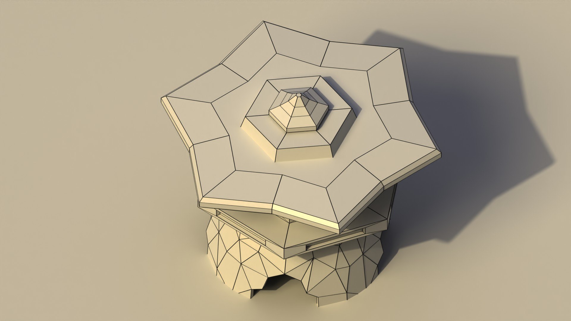 Low Poly Japanese Toro 3D - TurboSquid 2102724