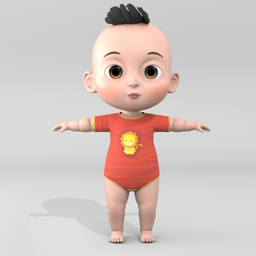 Luca Cartoon Baby Model 3D Model - TurboSquid 2186653