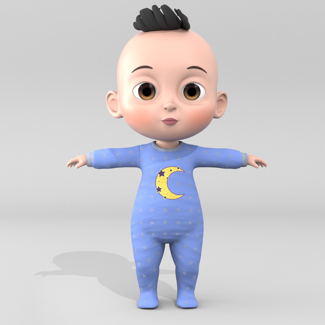 Luca Cartoon Baby Model 3D Model - TurboSquid 2186653