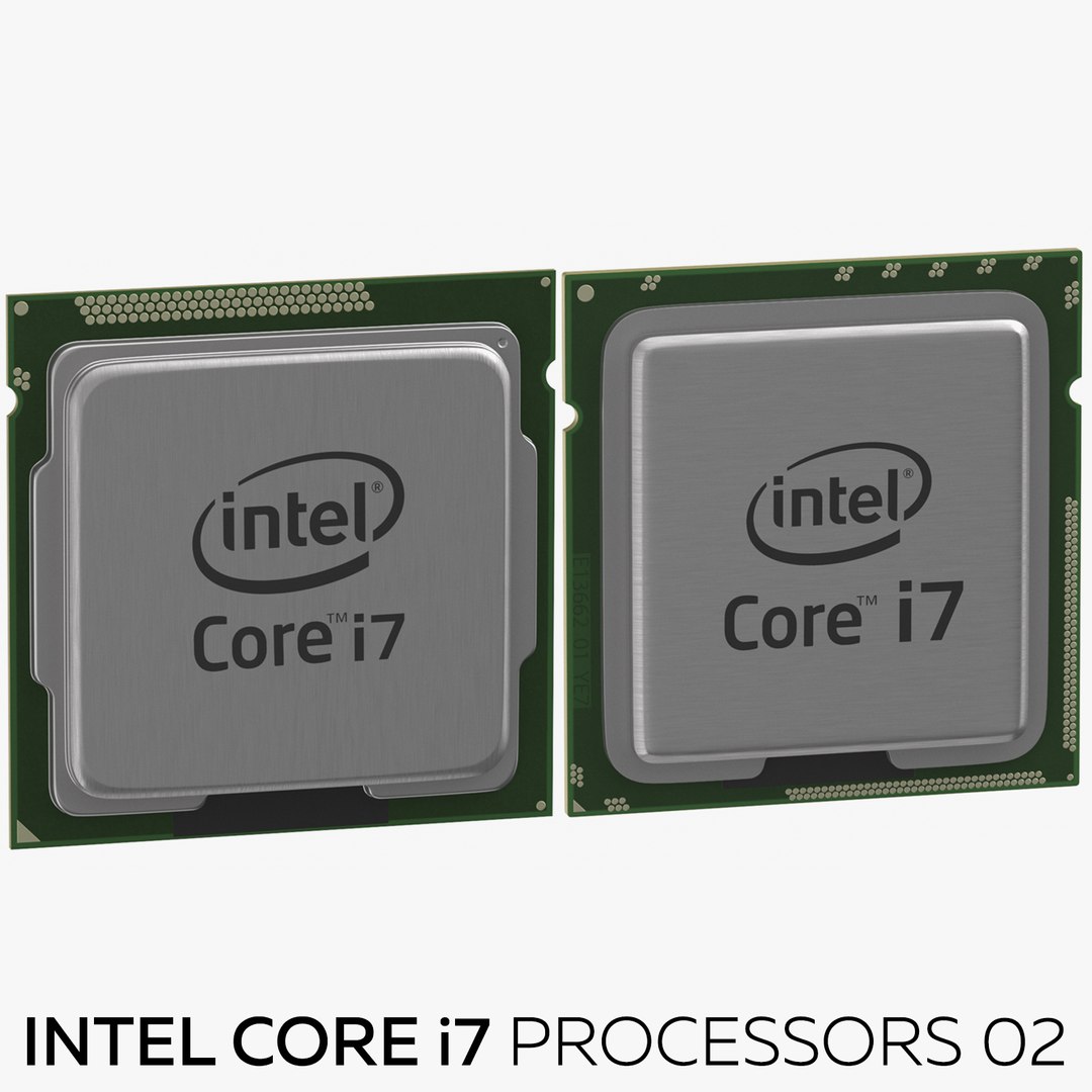 Intel core i7 processors 3D model - TurboSquid 1491074