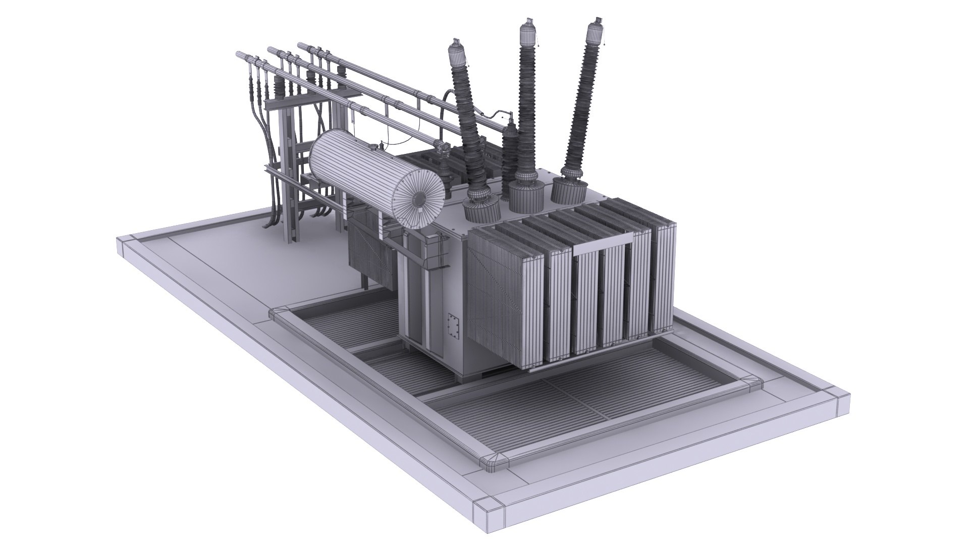 Electrical Transformer 3D Model - TurboSquid 2276139