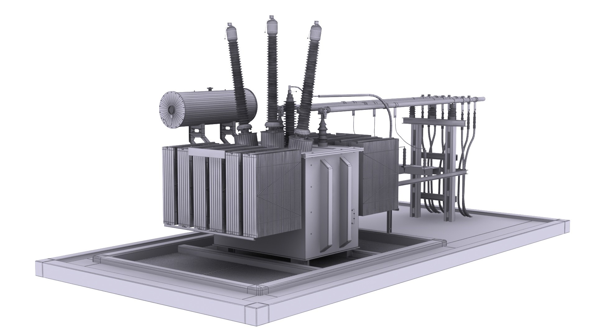 Electrical Transformer 3D Model - TurboSquid 2276139