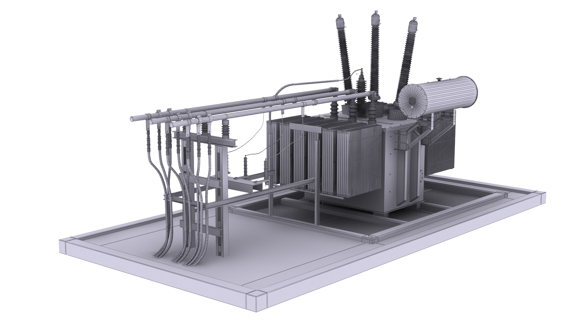 Electrical Transformer 3D Model - TurboSquid 2276139