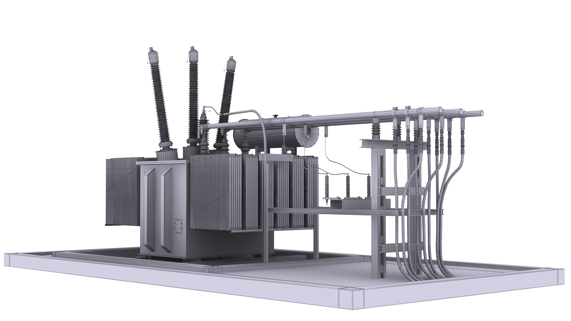 Electrical Transformer 3D Model - TurboSquid 2276139