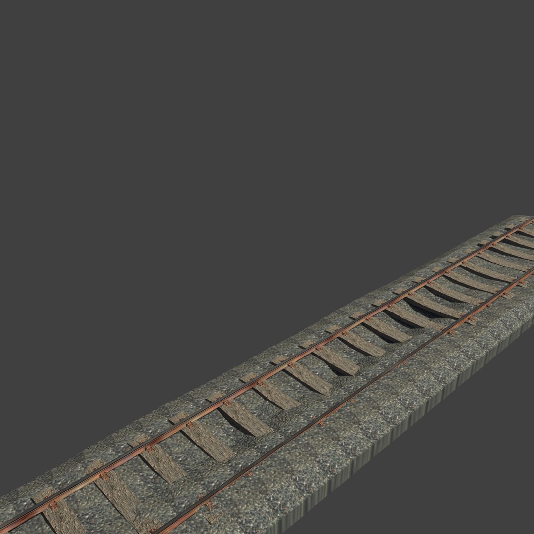 Railway Track 3d Model