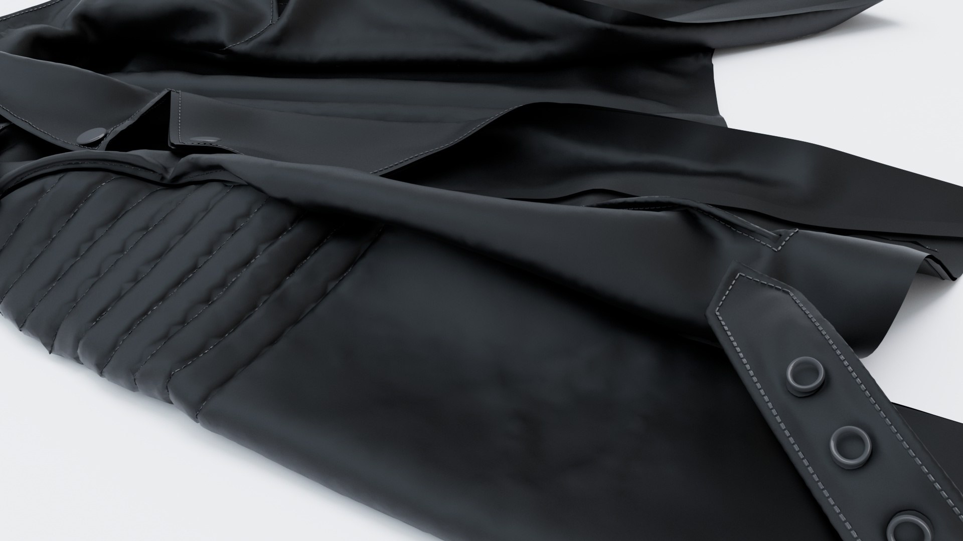 Leather Jacket On Floor - 3D Asset 3D - TurboSquid 1770215