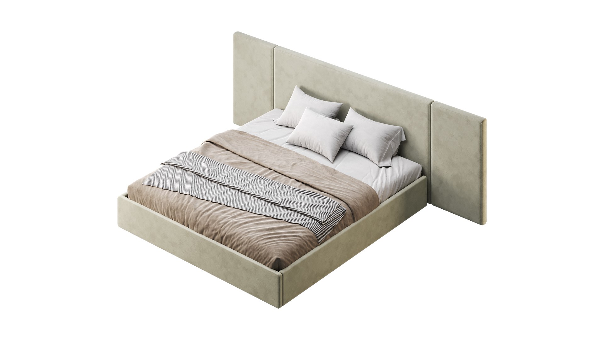 3D THE EXTENDED MOMO BED - TurboSquid 2332073