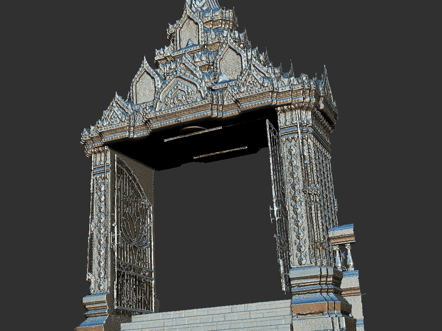 3D Thailand Temple Gate - TurboSquid 1461302