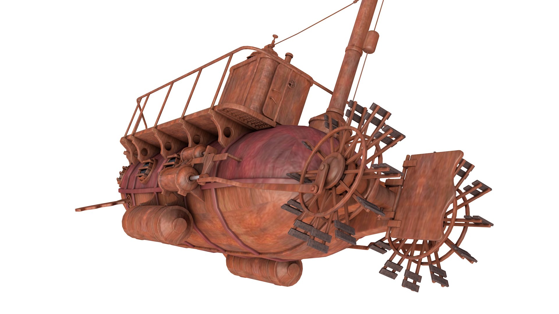 3D Old Rusty Submarine - TurboSquid 2147090