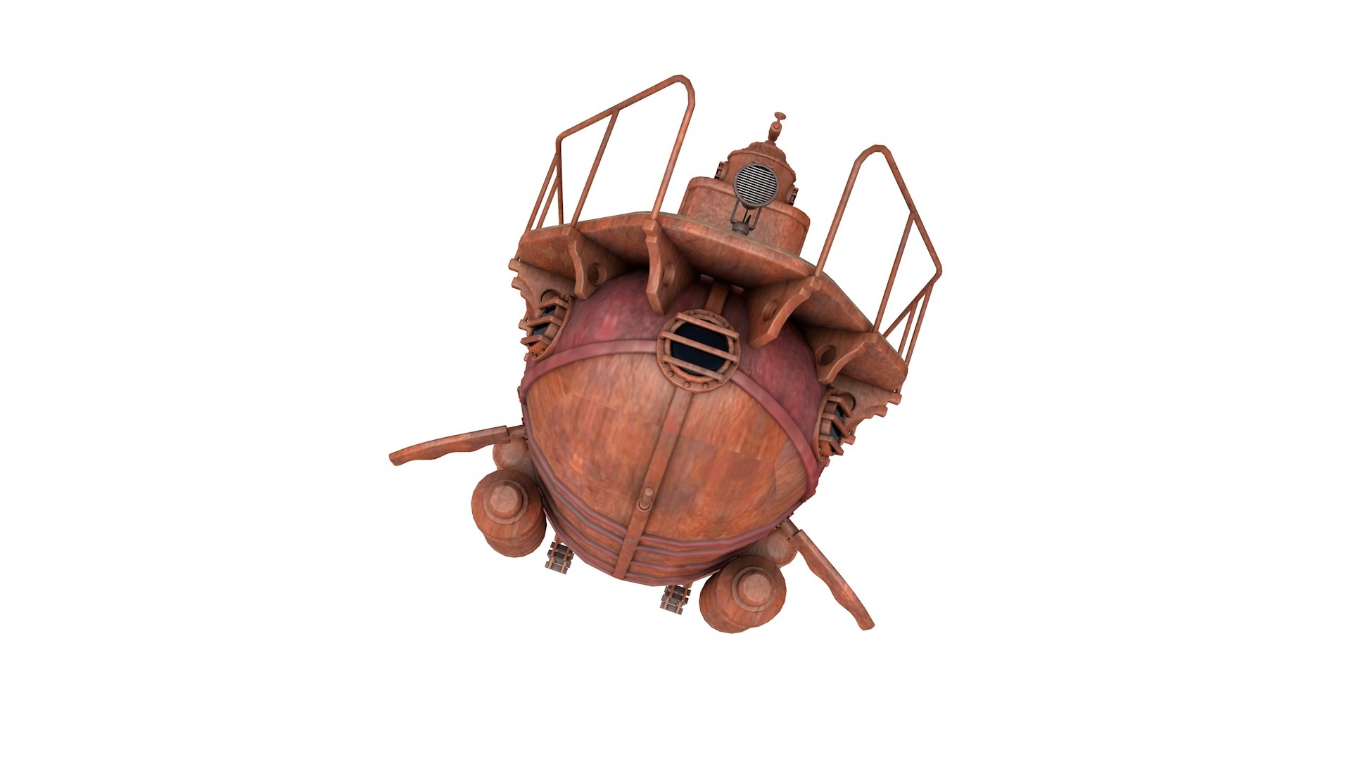 3D Old Rusty Submarine - TurboSquid 2147090