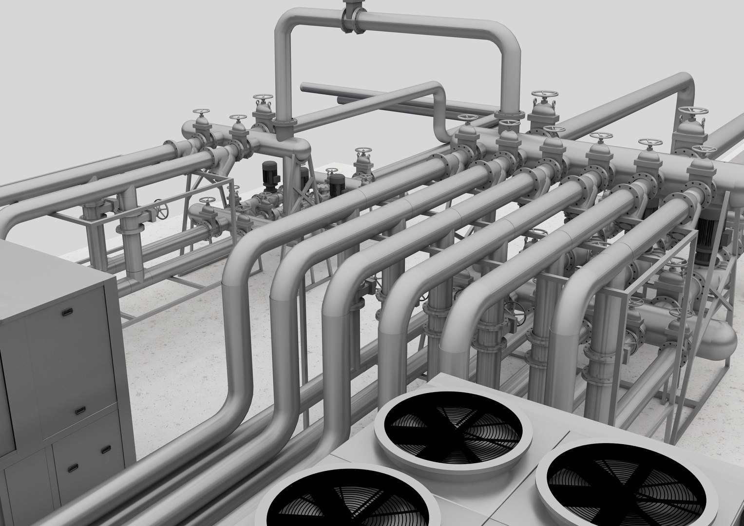Condenser Cooling 3D Model - TurboSquid 1317899