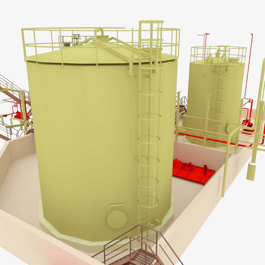 Storage Tank 3d Model