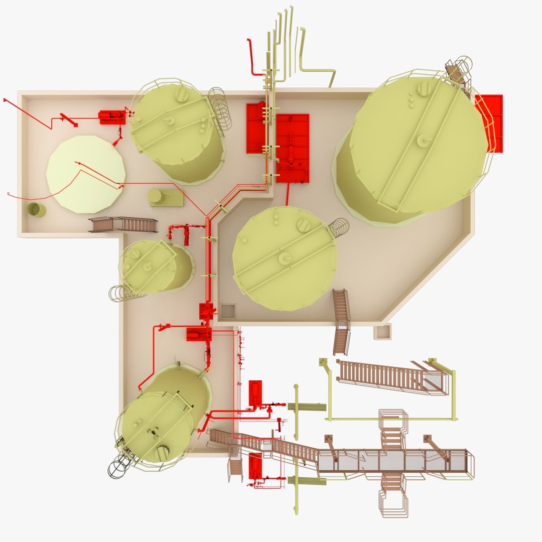 Storage Tank 3d Model