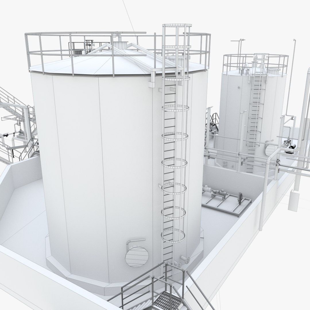 Storage Tank 3d Model