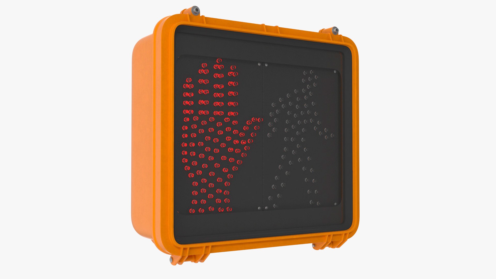 Red Hand Sign Indicating Not To Walk 3D Model - TurboSquid 2146509