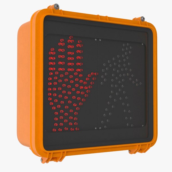 modelo 3d Señal de mano roja que indica no caminar - TurboSquid 2146509