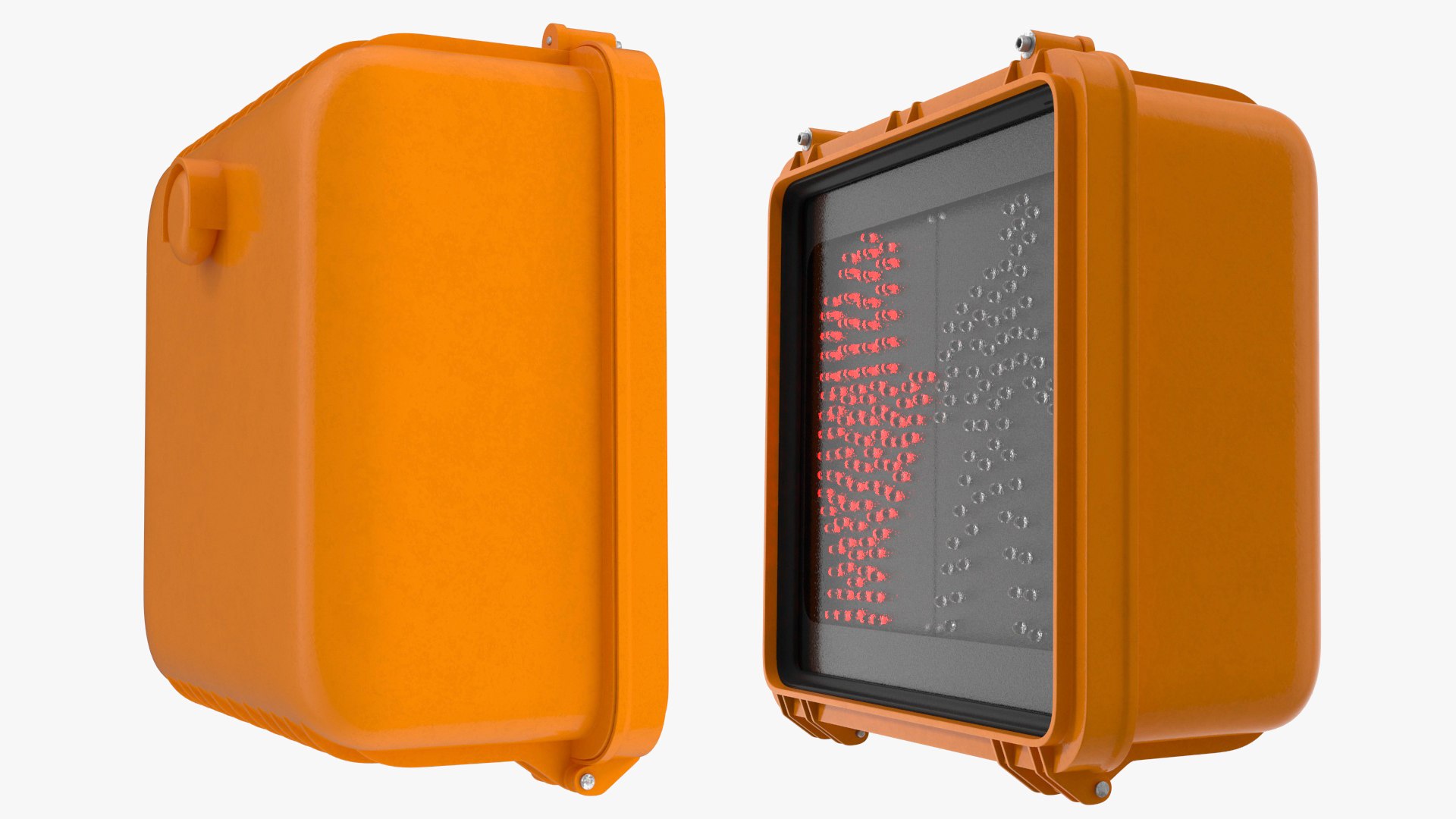 Red Hand Sign Indicating Not To Walk 3D Model - TurboSquid 2146509