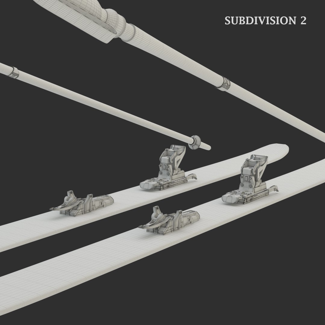 3d Black Diamond Skis Model
