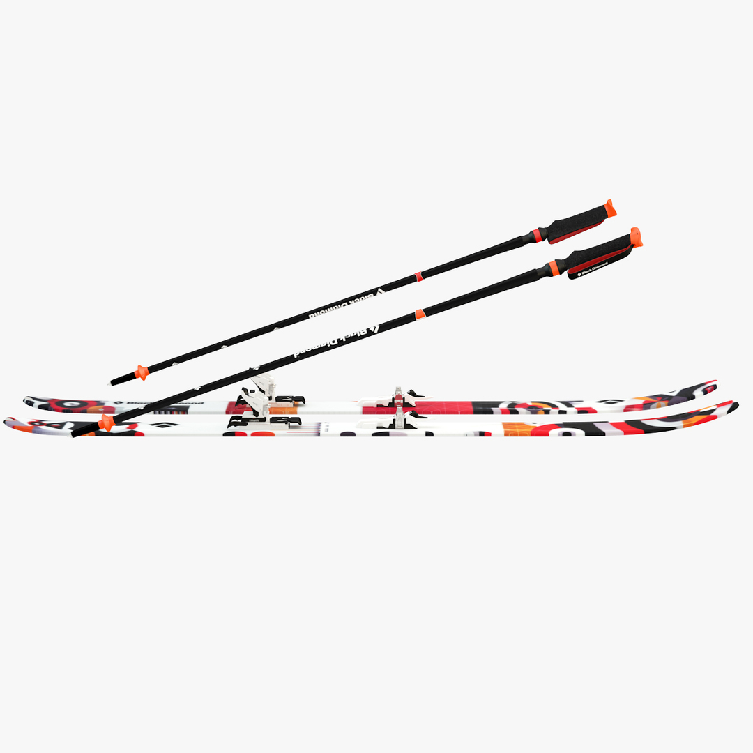 3d Black Diamond Skis Model