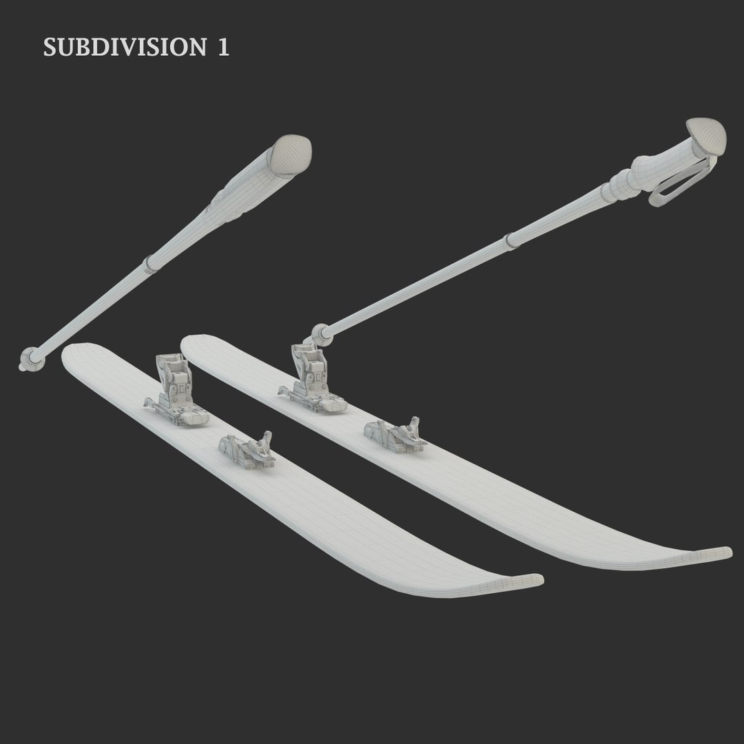 3d Black Diamond Skis Model