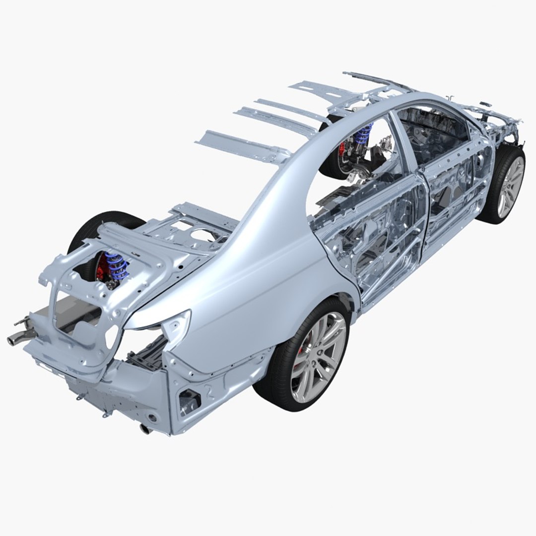 3D Car Frame Engine Cutaway - TurboSquid 1574828