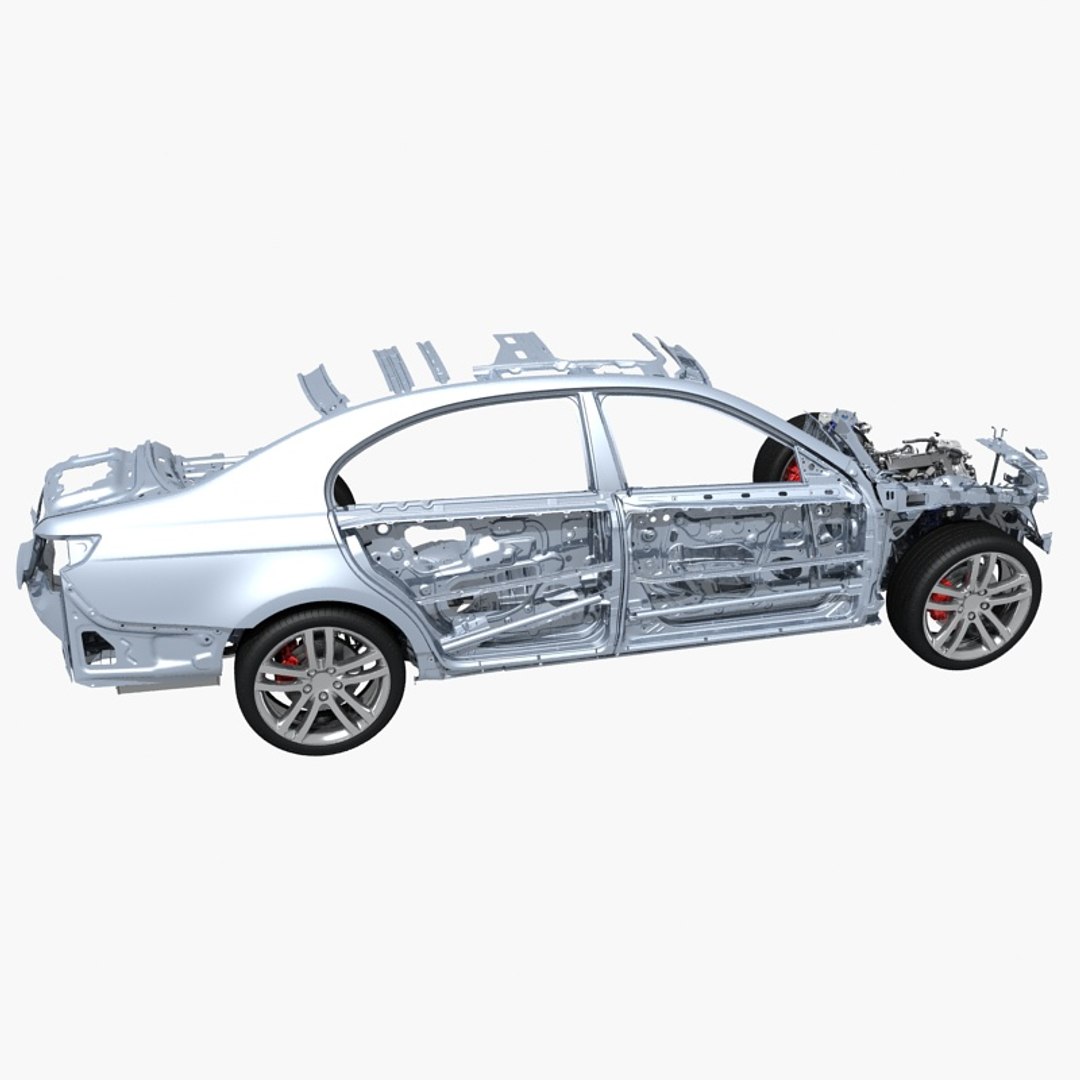 3D Car Frame Engine Cutaway - TurboSquid 1574828