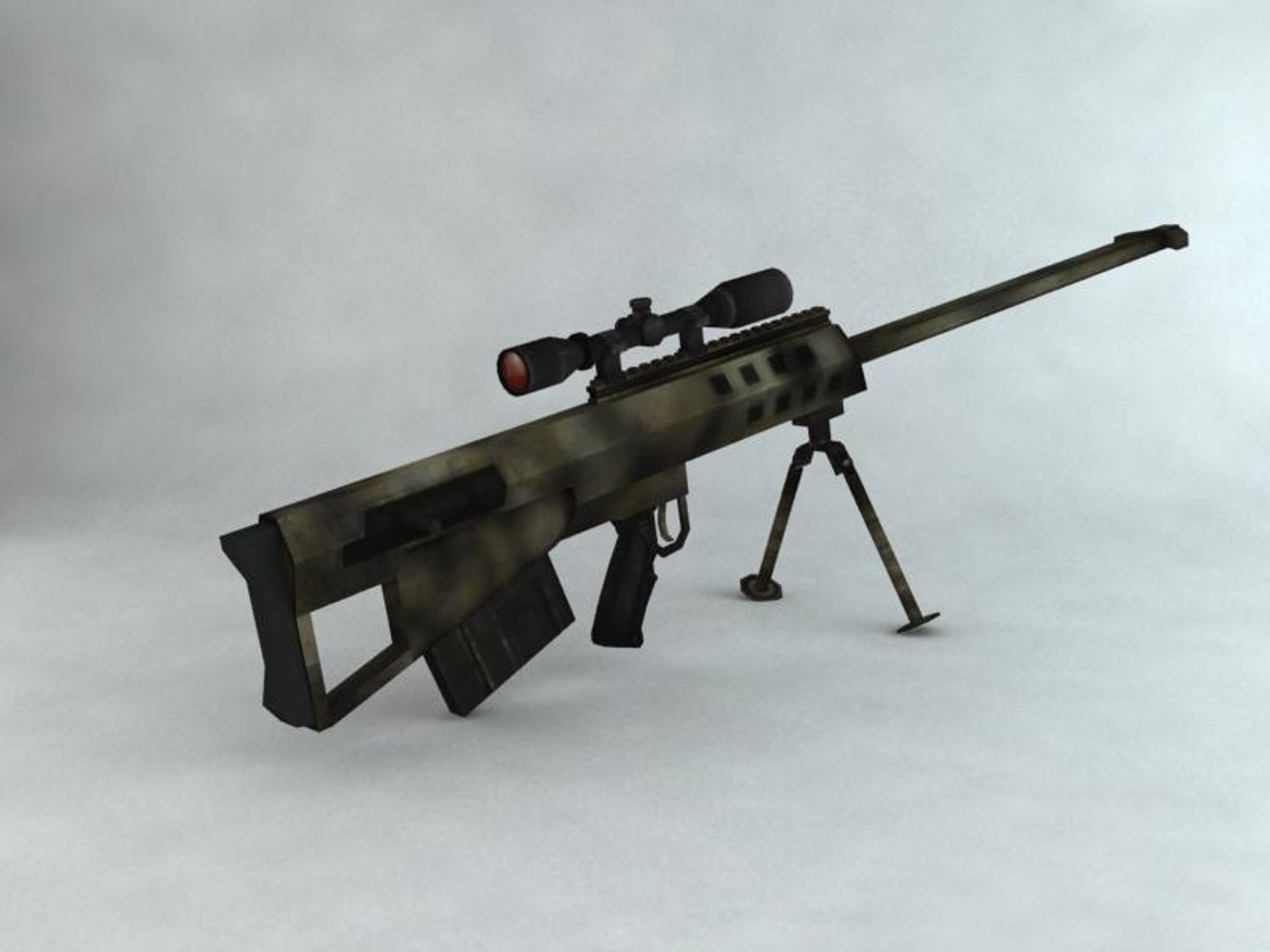 Free Sniper 3d Model