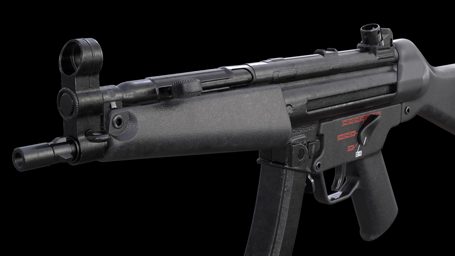 3D Model MP5A4 MP5SD5 With Upgrades Game Ready - TurboSquid 2339929