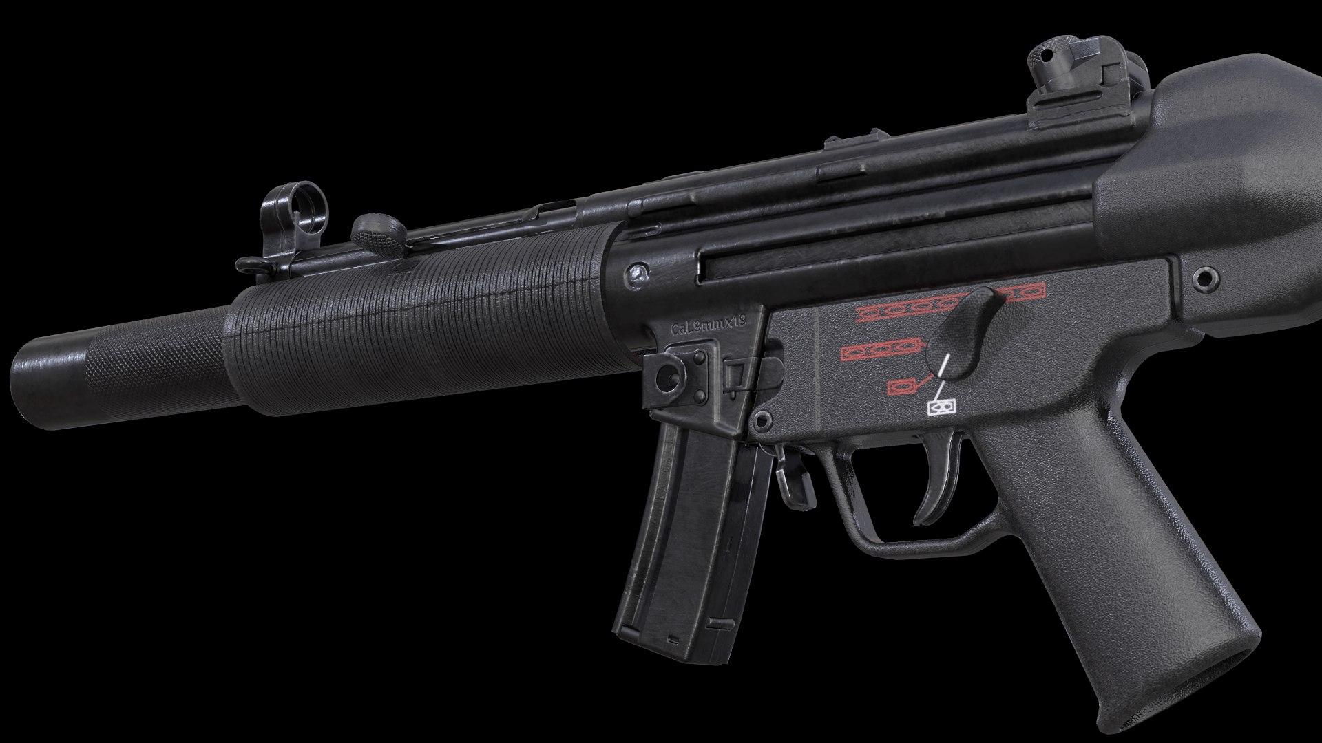 3D Model MP5A4 MP5SD5 With Upgrades Game Ready - TurboSquid 2339929