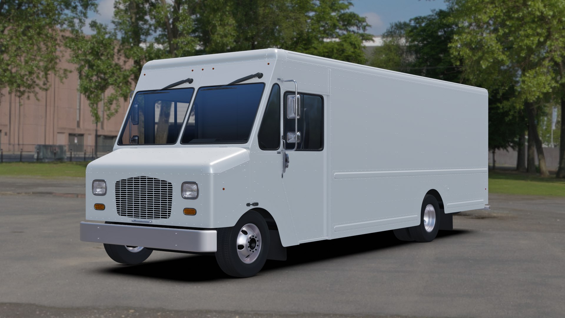 3D Generic Delivery Step Van Model - TurboSquid 1410940