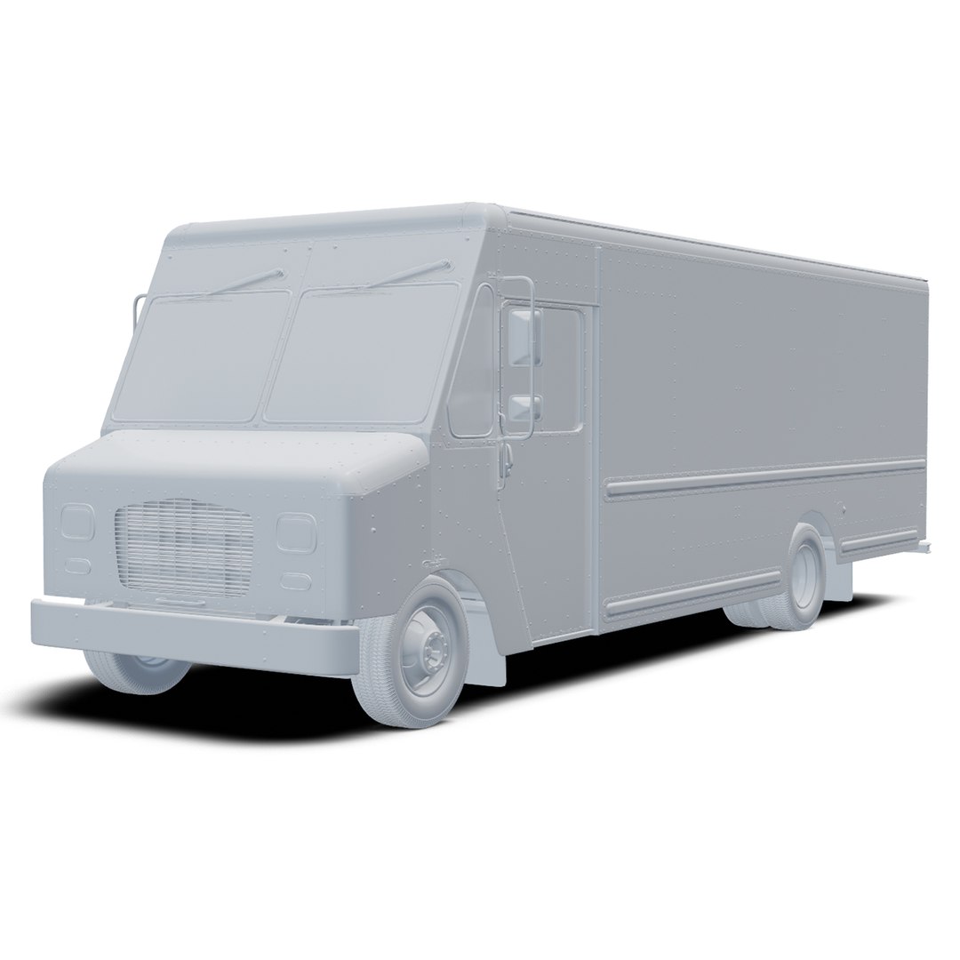 3D Generic Delivery Step Van Model - TurboSquid 1410940