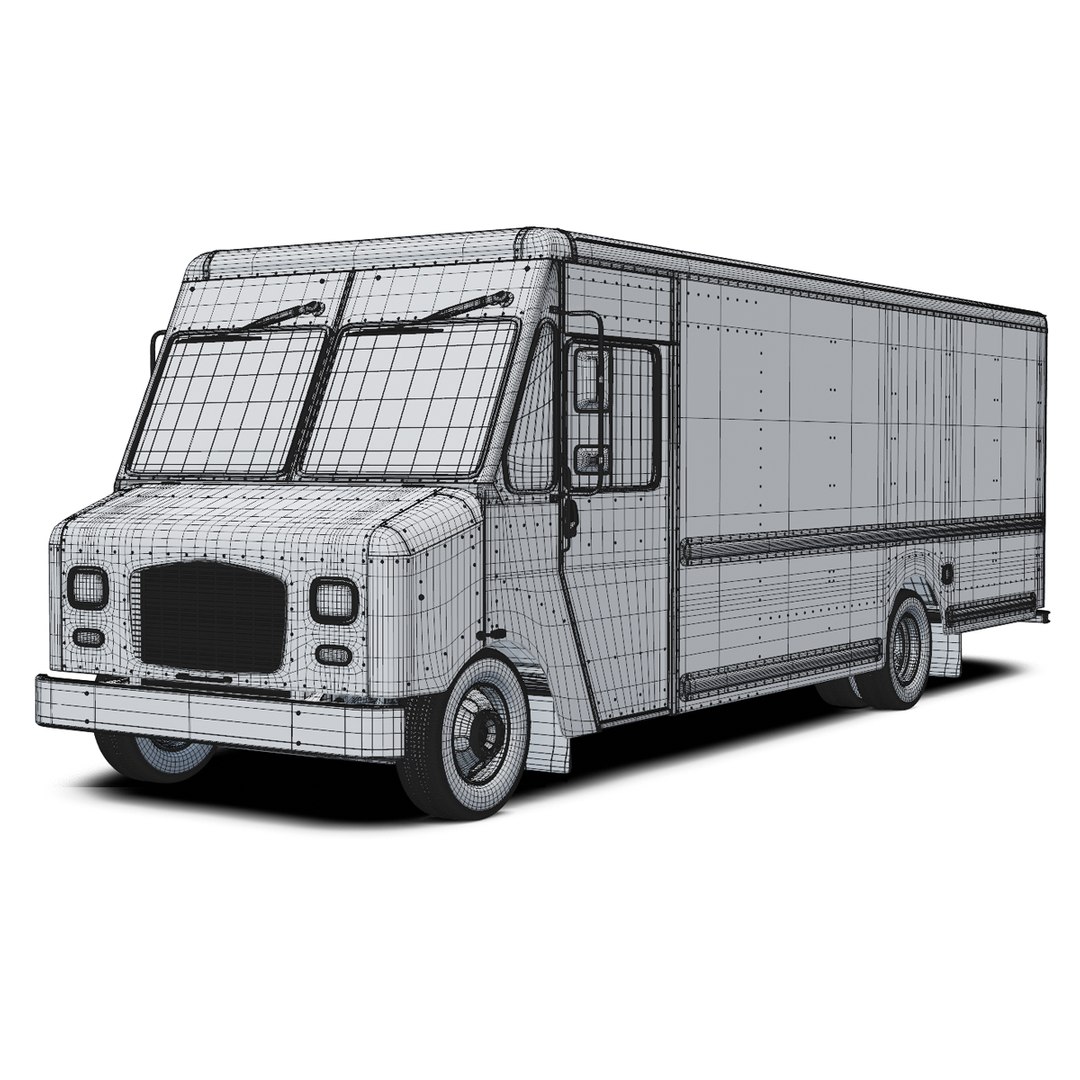 3D Generic Delivery Step Van Model - TurboSquid 1410940