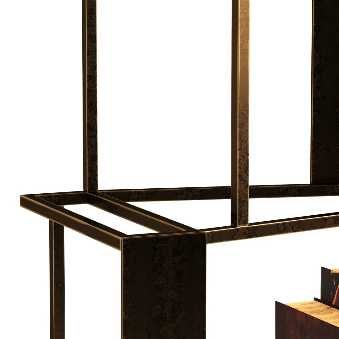 3D Model Baxter Rafiki Bookcase - TurboSquid 1250833