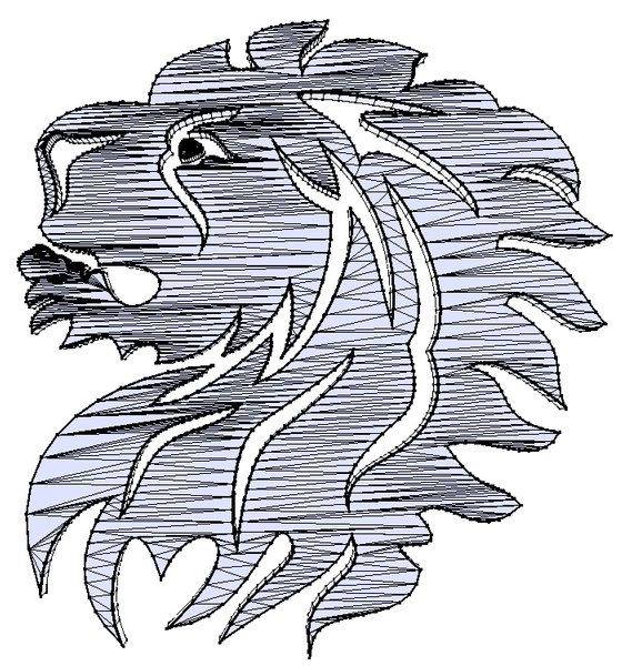 3d model lion head