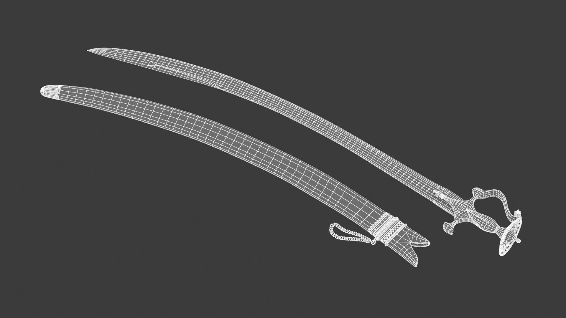 3D Talwar Sword - TurboSquid 1810621