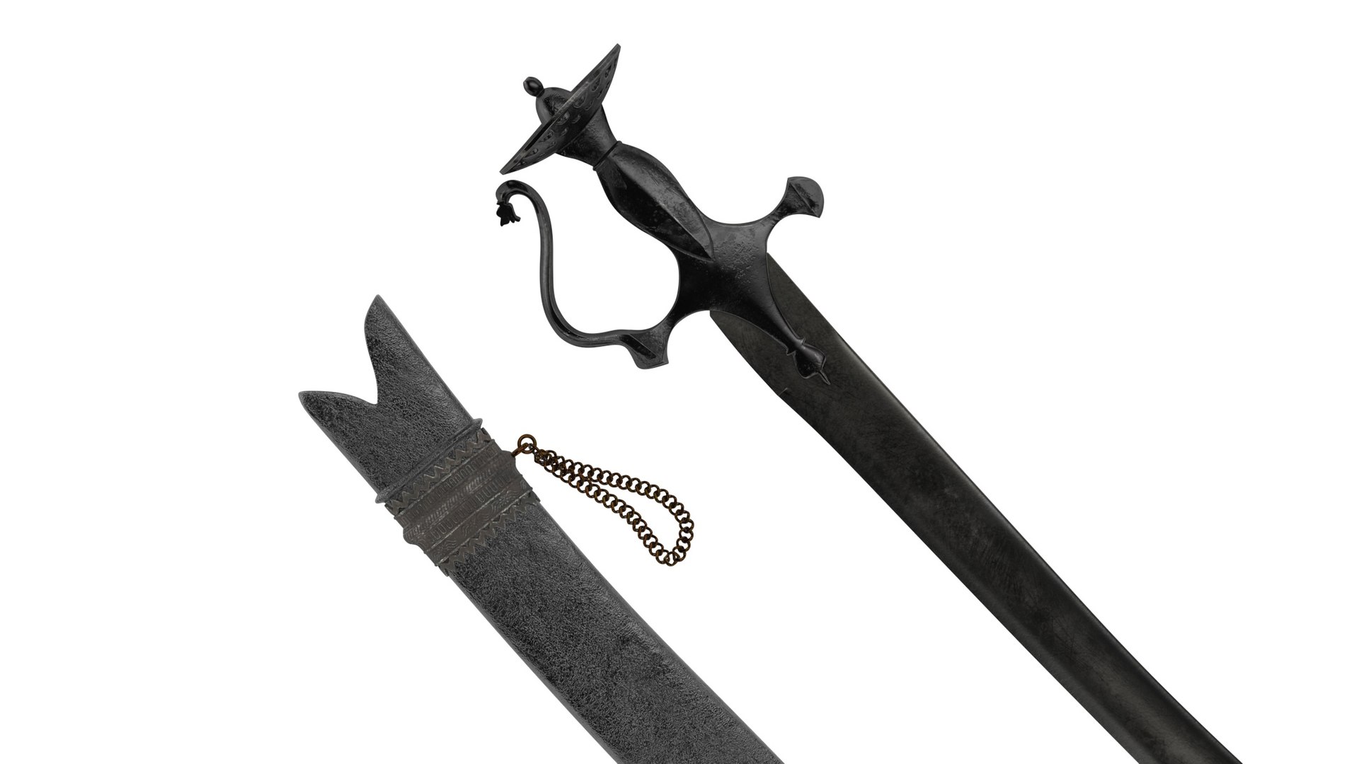 3D Talwar Sword - TurboSquid 1810621