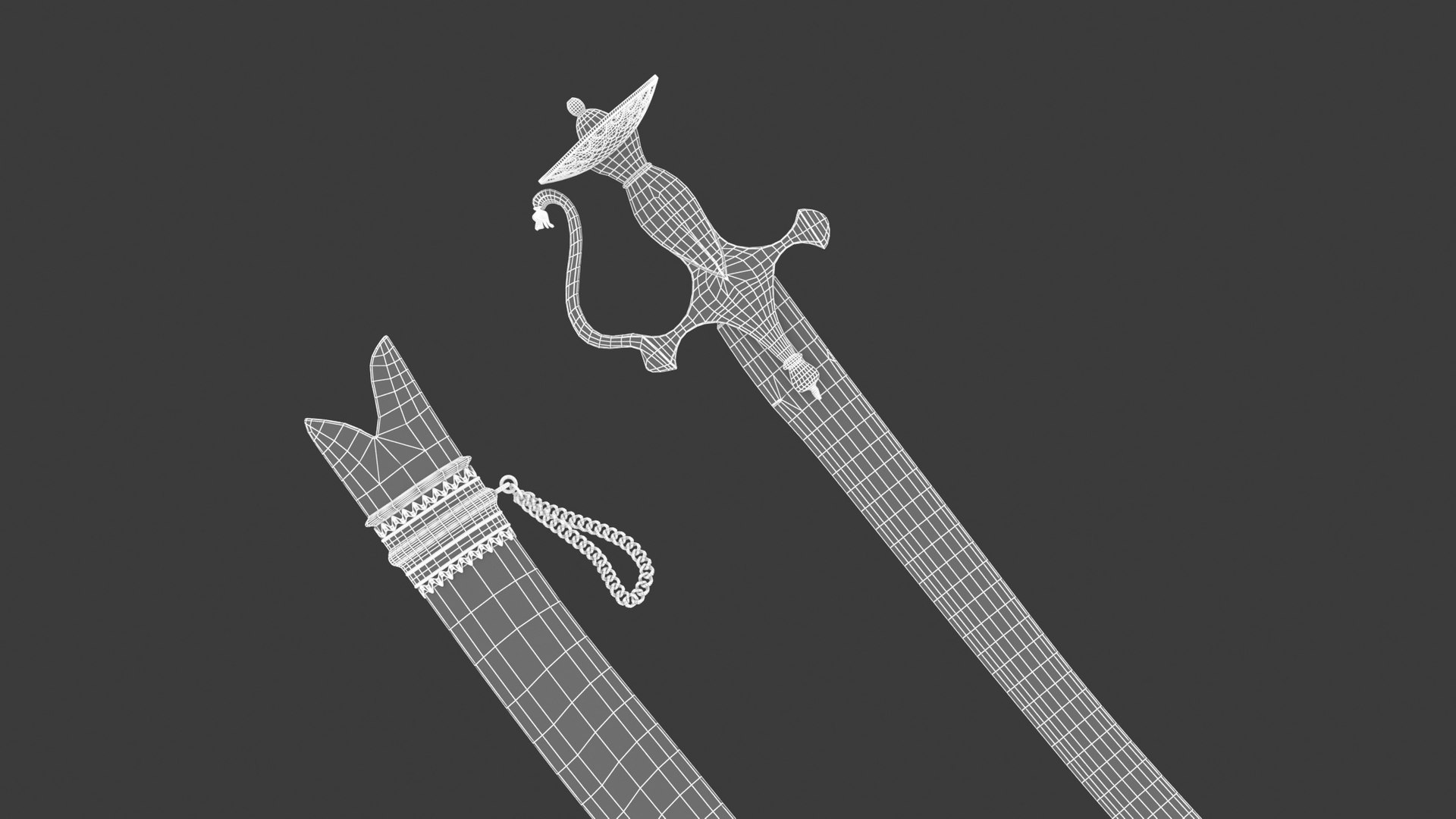 3D Talwar Sword - TurboSquid 1810621