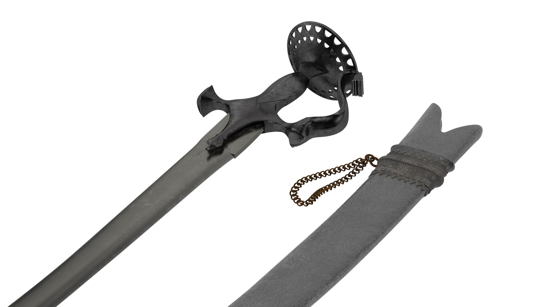 3D Talwar Sword - TurboSquid 1810621