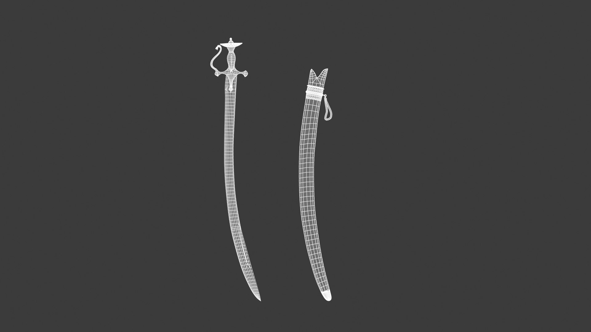 3D Talwar Sword - TurboSquid 1810621