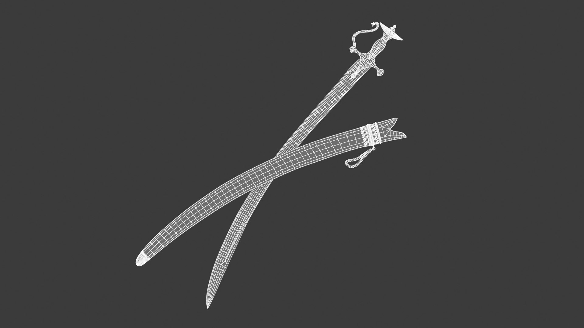 3D Talwar Sword - TurboSquid 1810621
