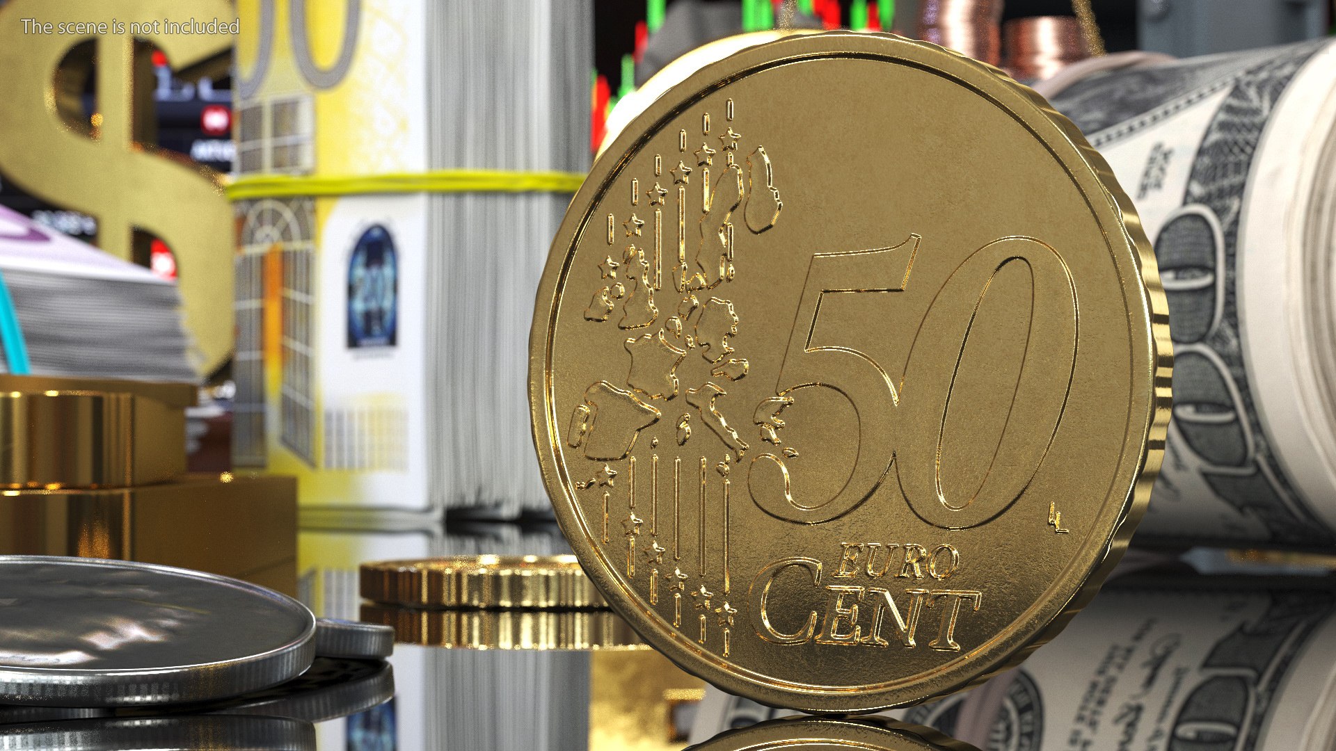 Spain 50 Cent 3D - TurboSquid 2123527