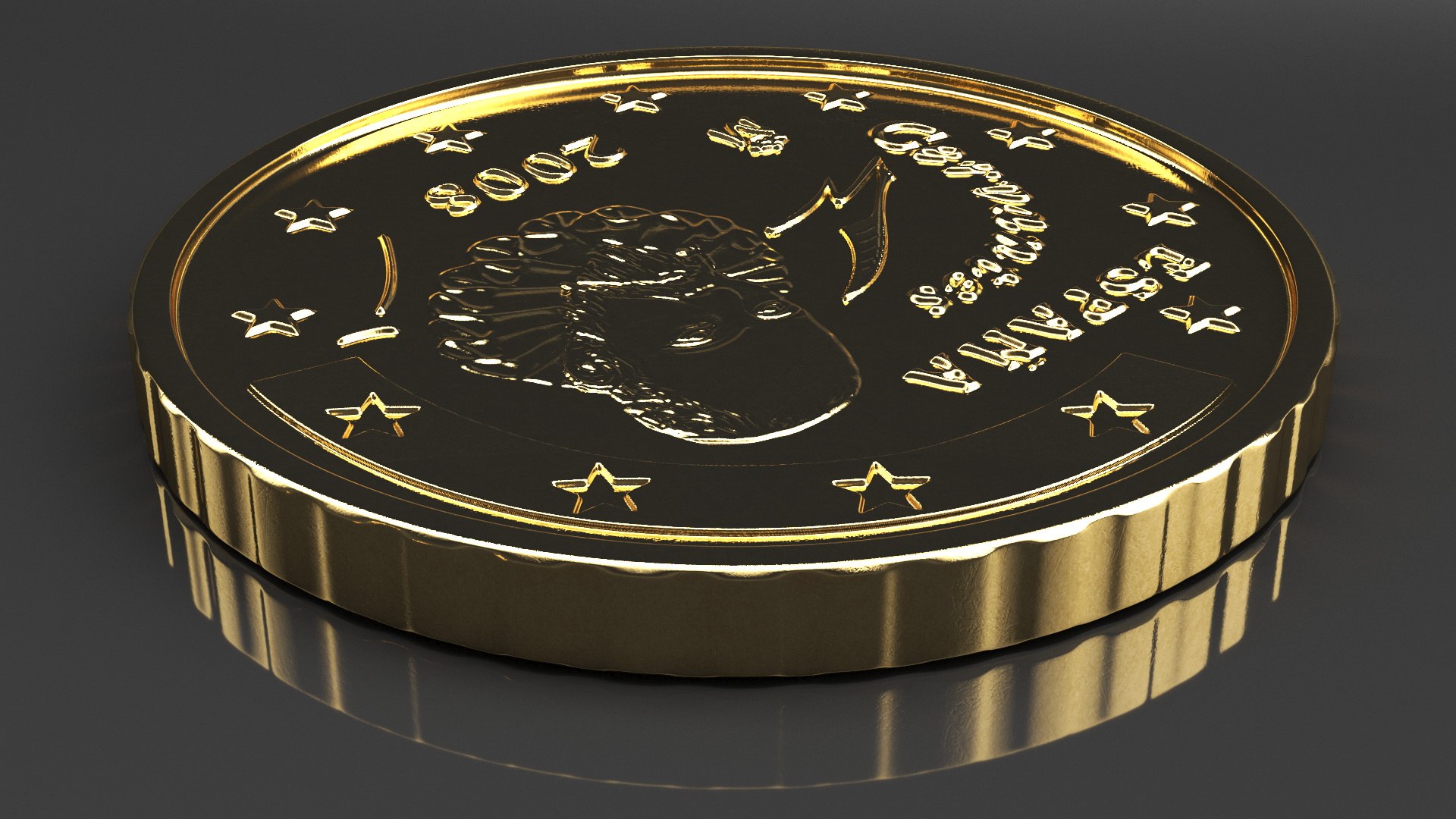 Spain 50 Cent 3D - TurboSquid 2123527