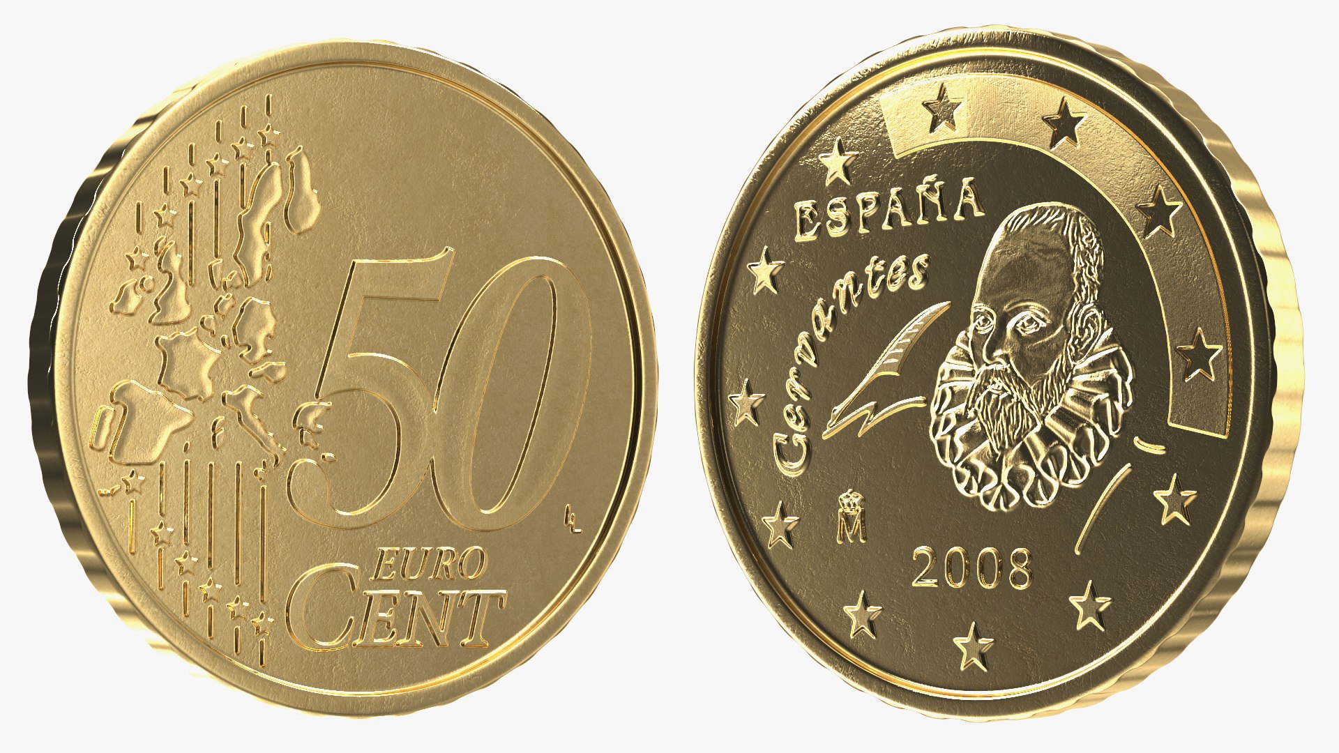 Spain 50 Cent 3D - TurboSquid 2123527