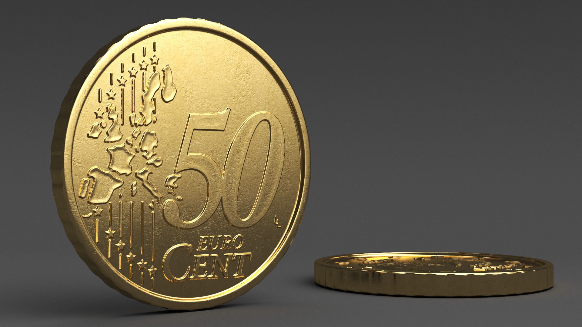 Spain 50 Cent 3D - TurboSquid 2123527